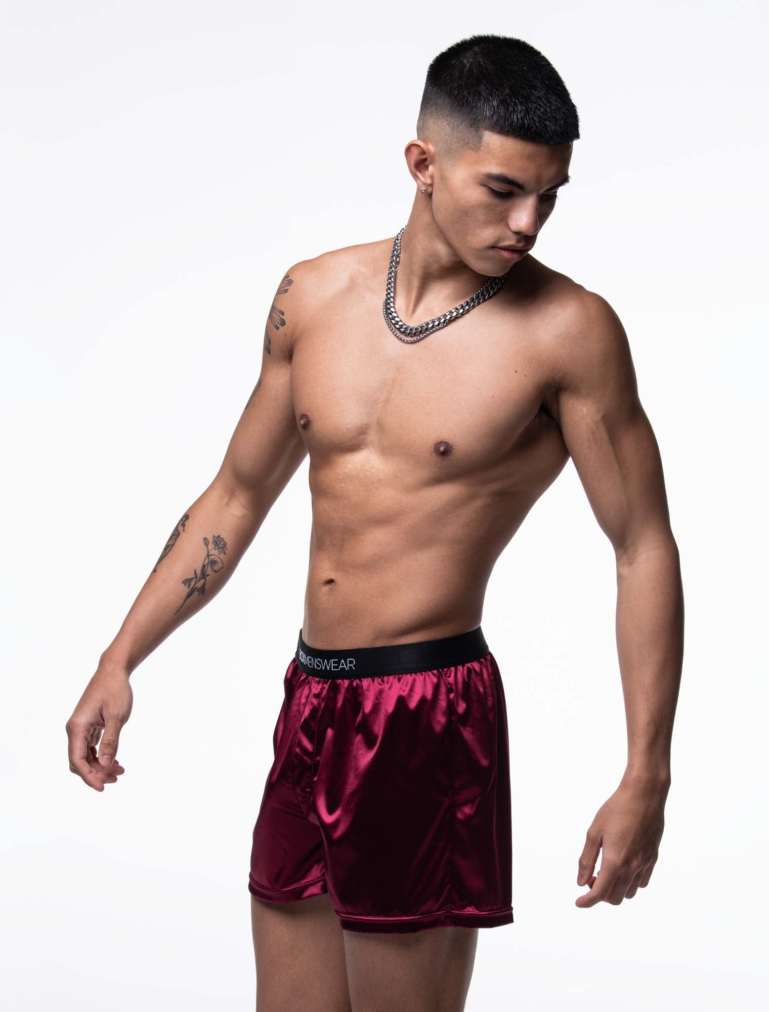 Silk Decline Boxer Shorts - Champagne Lux – Box Menswear