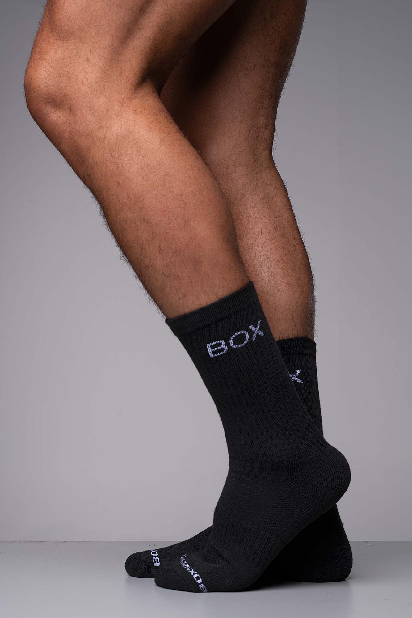 Essentials Rib Crew Socks - Black – Box Menswear