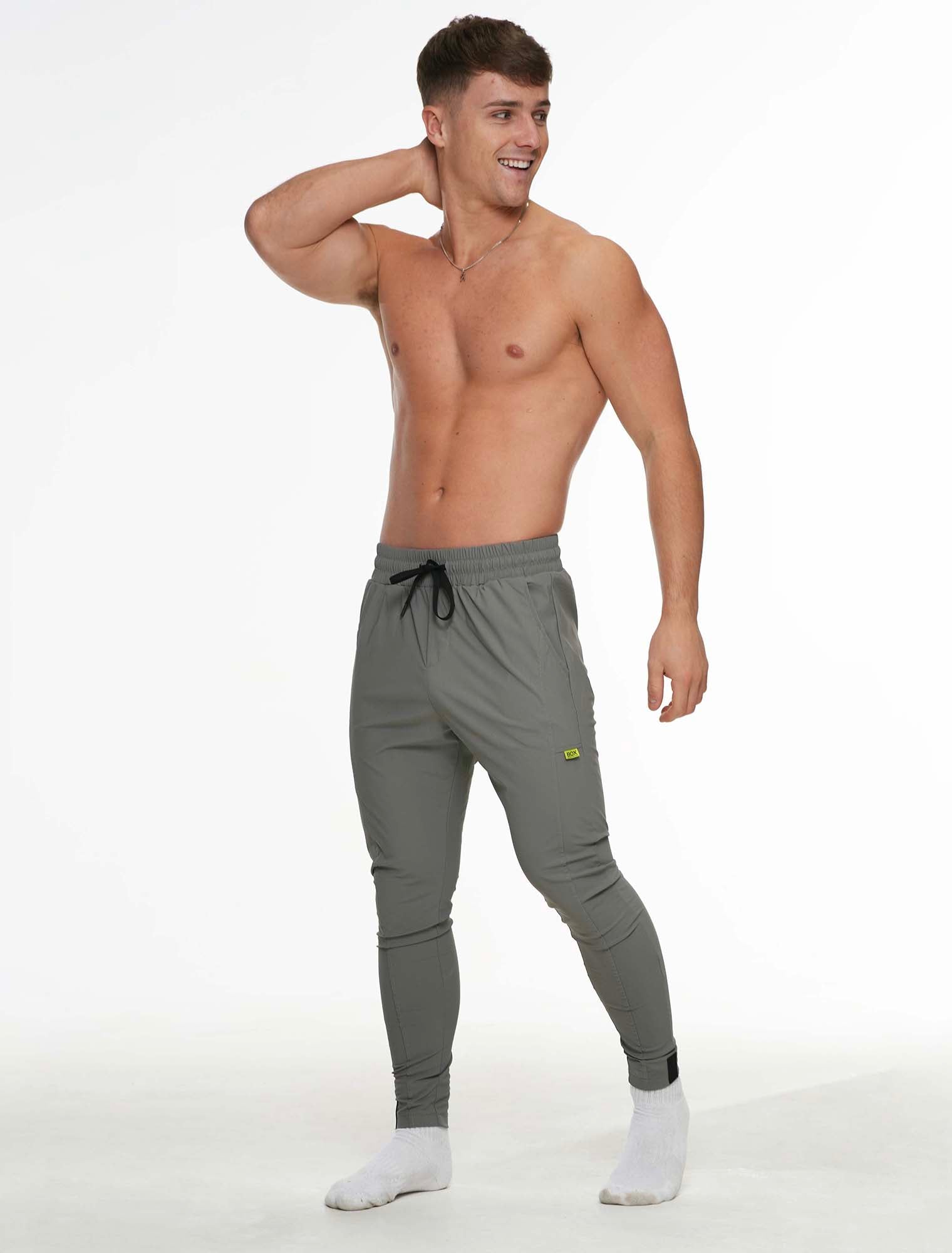 V2 Active Panelled Joggers - Slate Grey – Box Menswear