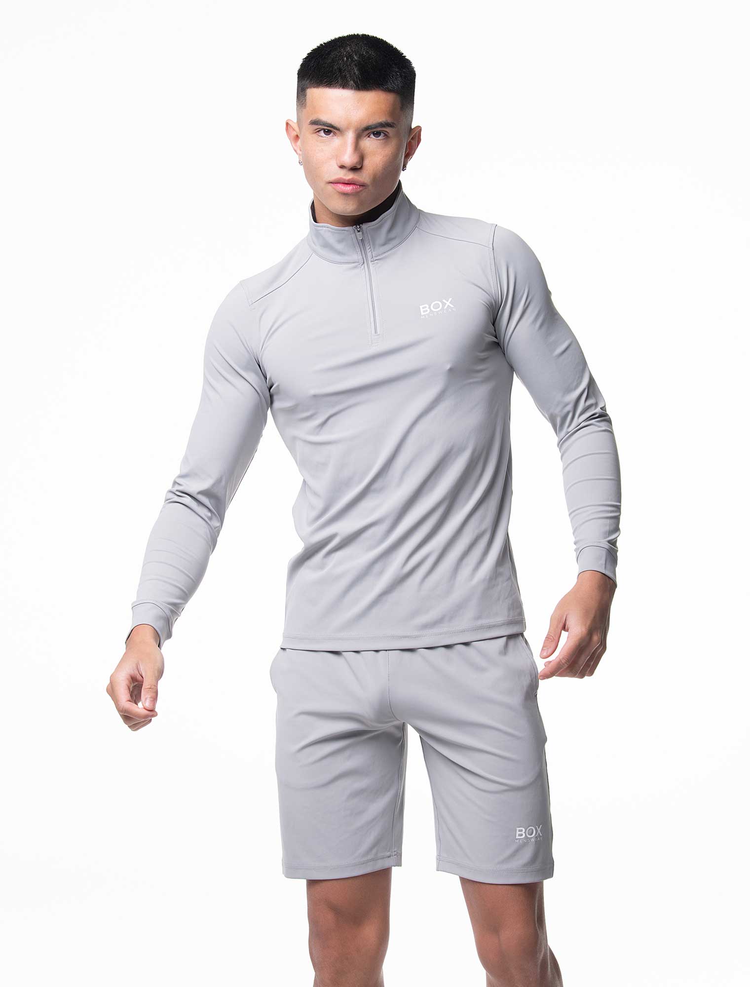 Active Panelled Sports Shorts - Grey – Box Menswear