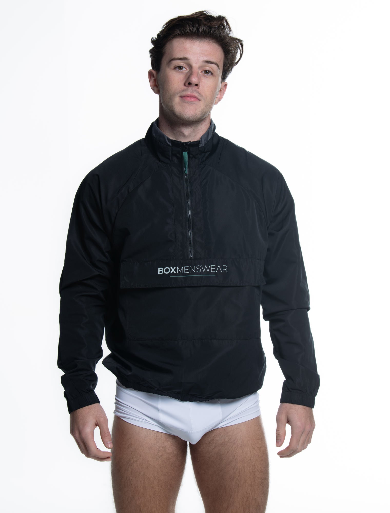 Mens Windbreaker Jacket - Black – Box Menswear